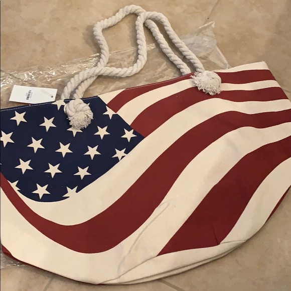 Bags | American Flag Tote Bag | Poshmark